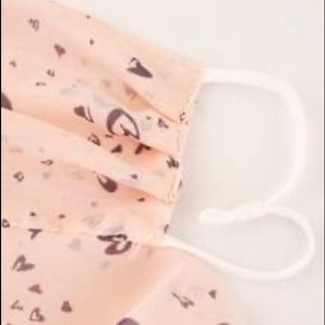 pennycandytrading | Accessories | Washable Cute Pink Heart Print Face ...
